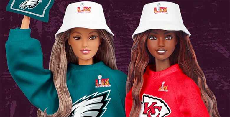 Mattel lanzó una Barbie conmemorativa para el Super Bowl LIX de la NFL